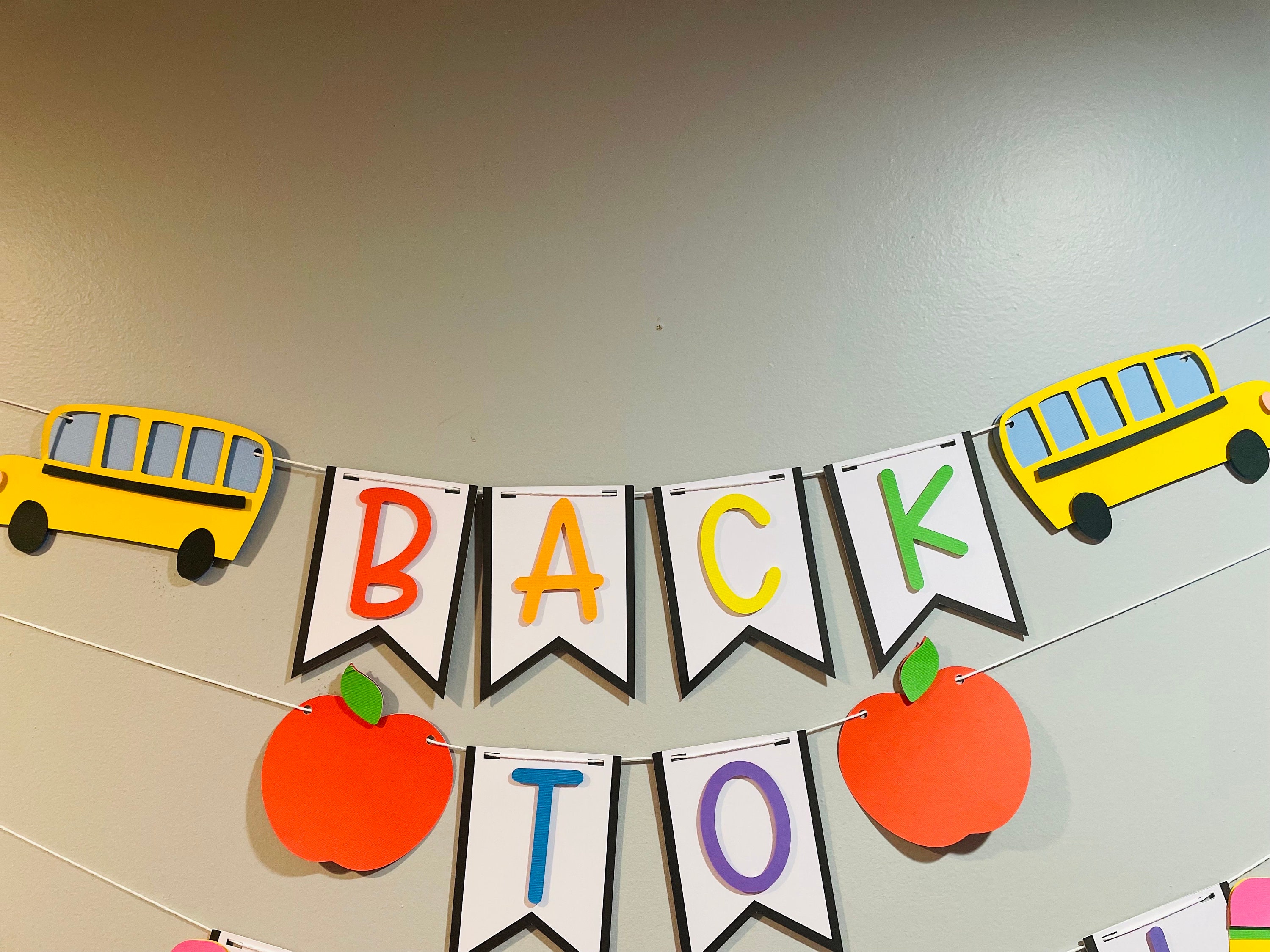Back to School/kindergarten/grade Banner - Etsy