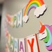 Rainbow Unicorn Themed Happy Birthday, Name, Age Banner - Etsy