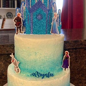 Ice Castle Cake Topper & Memento-stunning Cake Topper-personalized Cake ...