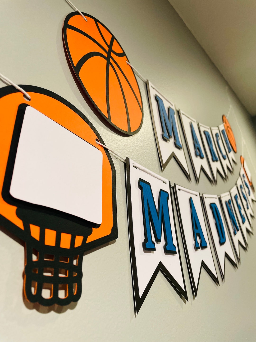 Basketball Themed Bannner-march Madness Banner-march Madness ...