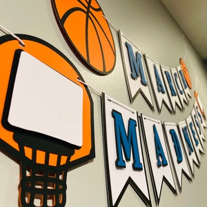 Basketball Themed Bannner-march Madness Banner-march Madness ...