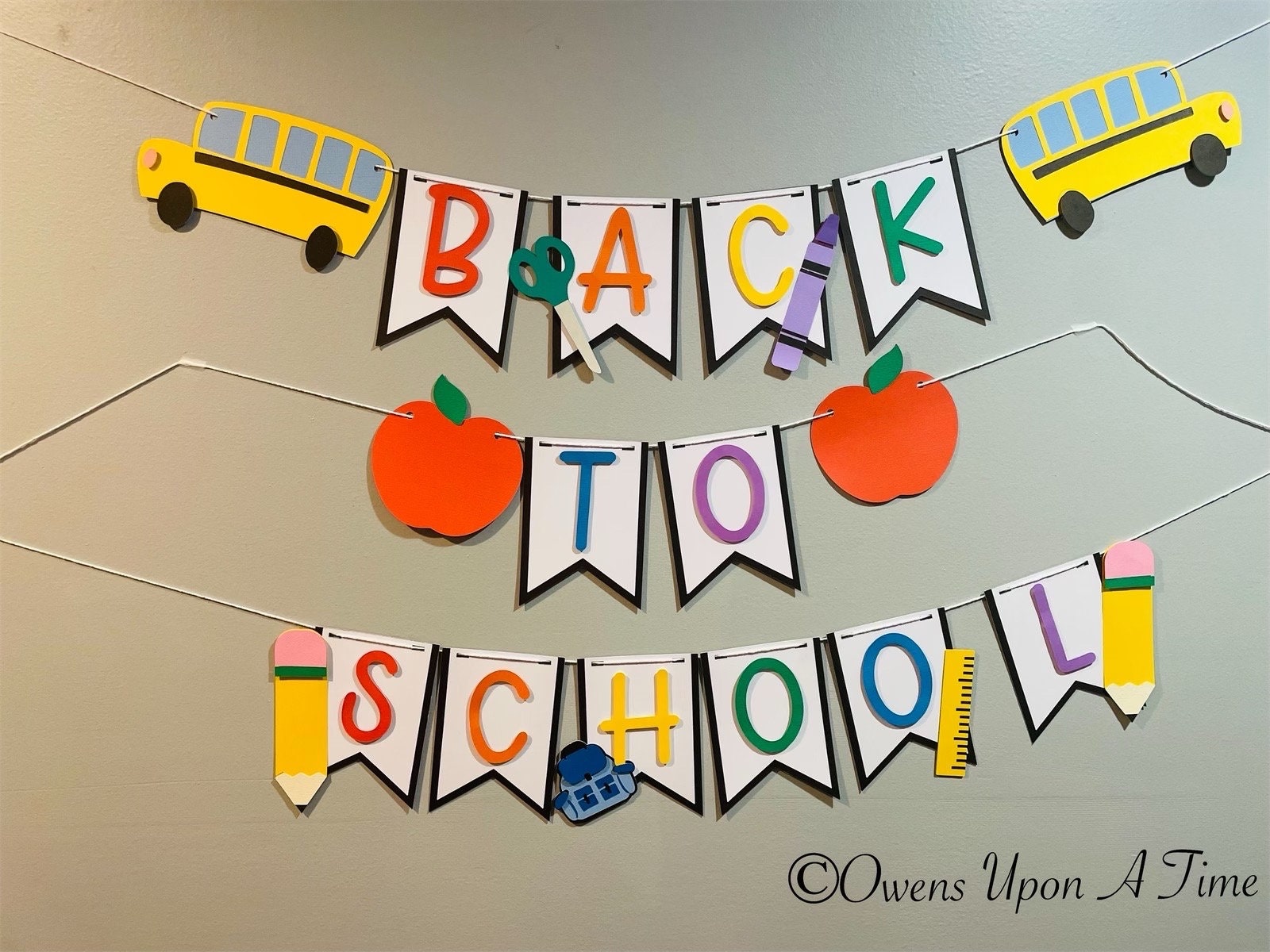 Back to School/kindergarten/grade Banner - Etsy