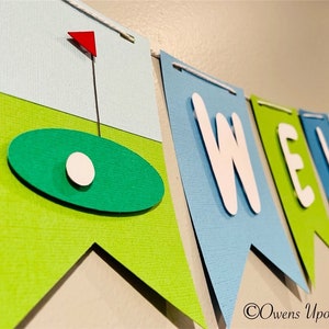 Golf Themed Banner-hole in ONE - Etsy