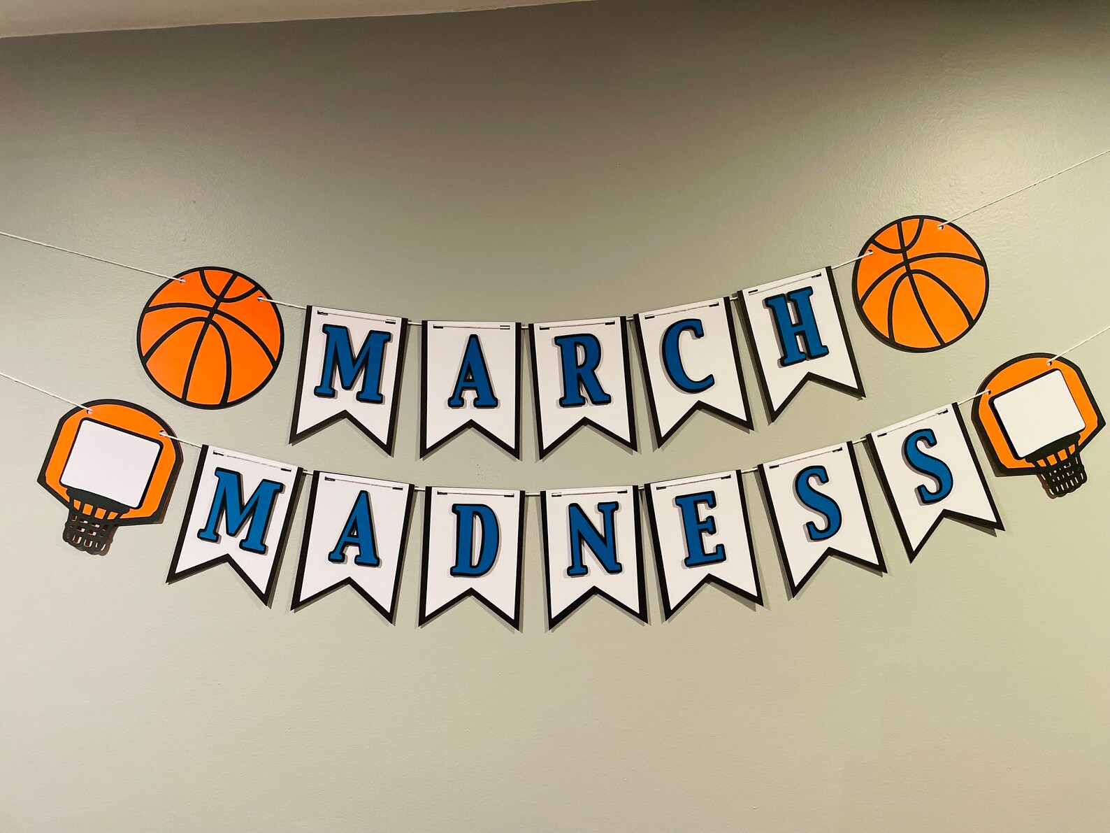 Basketball Themed Bannner-march Madness Banner-march Madness ...