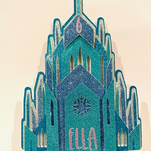 Ice Castle Cake Topper & Memento-stunning Cake Topper-personalized Cake ...