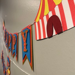 Circus/carnival Themed Birthday Banner - Etsy