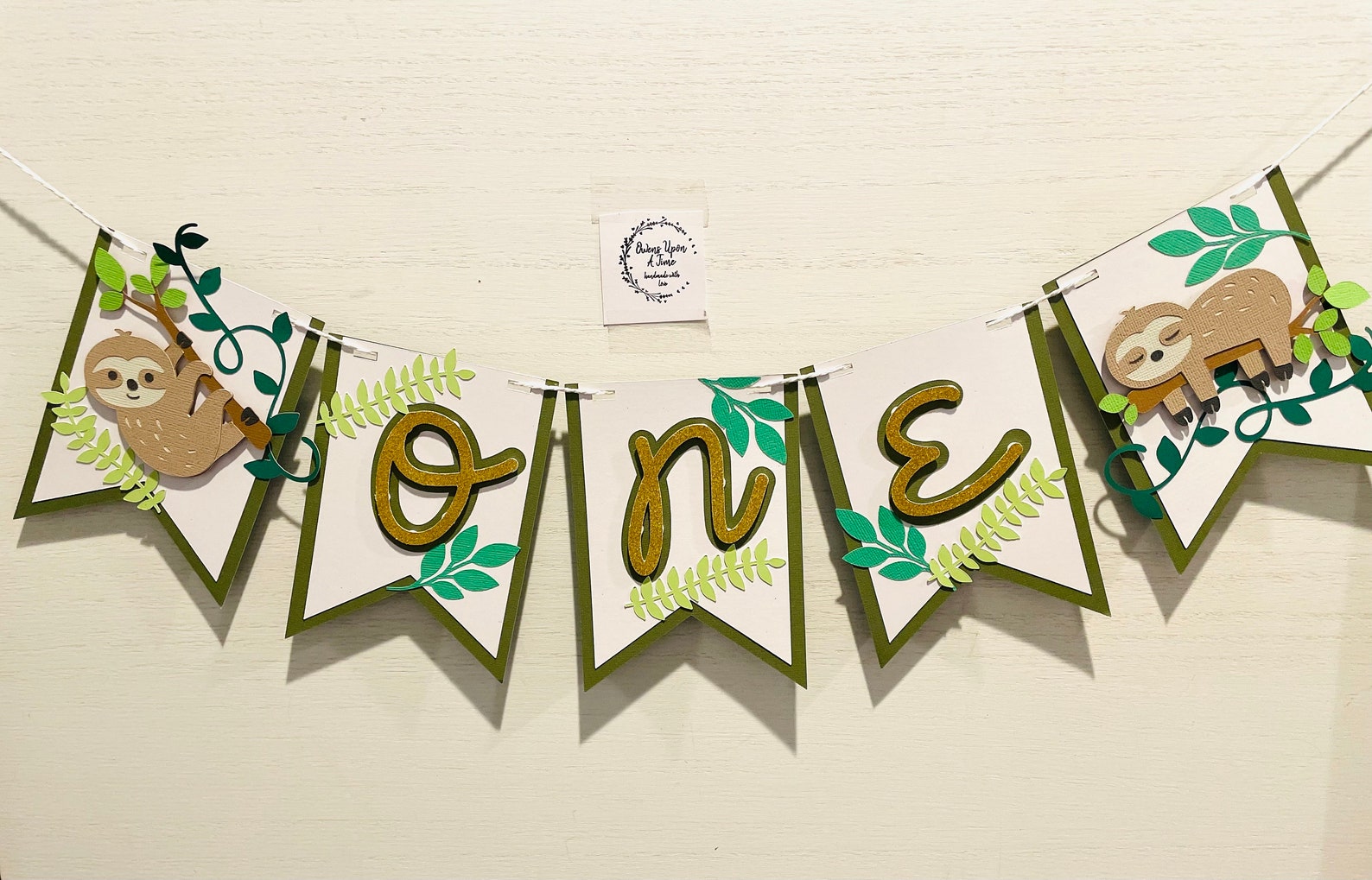 Sloth Themed Birthday/name/age Banner - Etsy