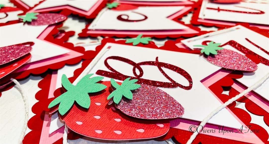 Strawberry Themed Banner- Sweet One Theme-berry Sweet Birthday Party ...