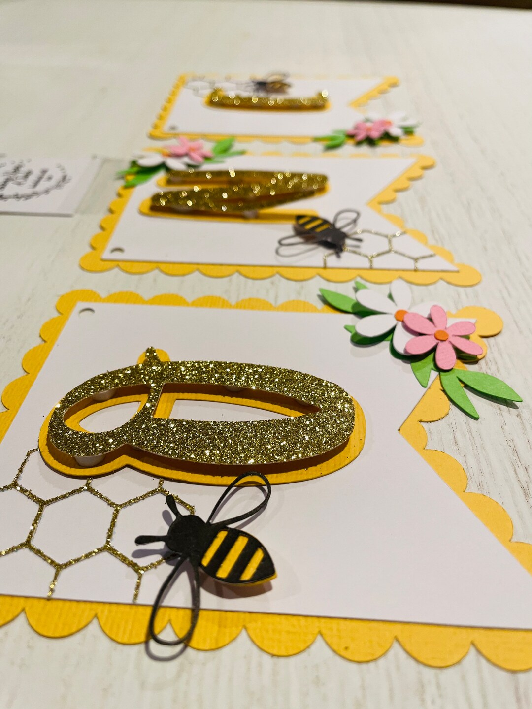 BEE Themed Birthday, Baby Shower, Name and Age Banner; Mama to Bee ...