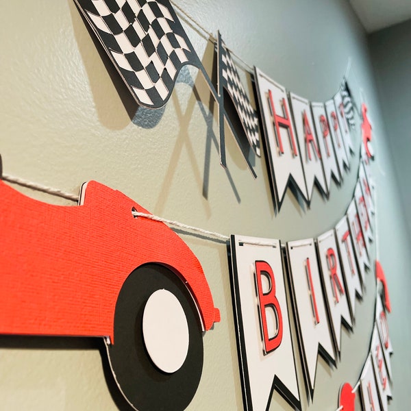 Car Birthday Banner - Etsy