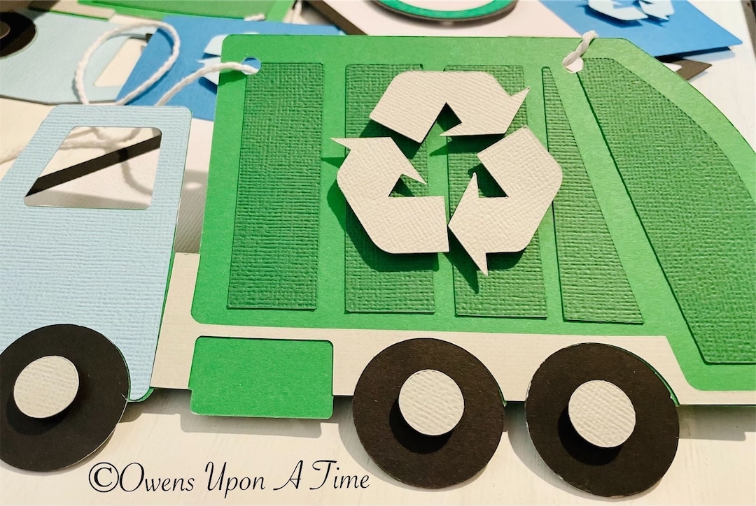 Trash Truck Banner-garbage Truck Party Decor-recycling Truck - Etsy
