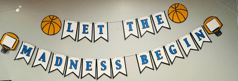 Basketball Themed Bannner-march Madness Banner-march Madness ...