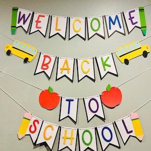 Back to School/kindergarten/grade Banner - Etsy