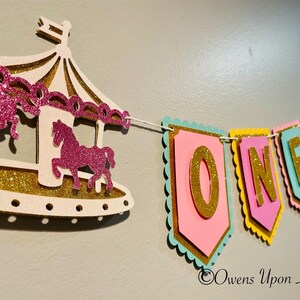 Carousel Themed Birthday Banner - Etsy