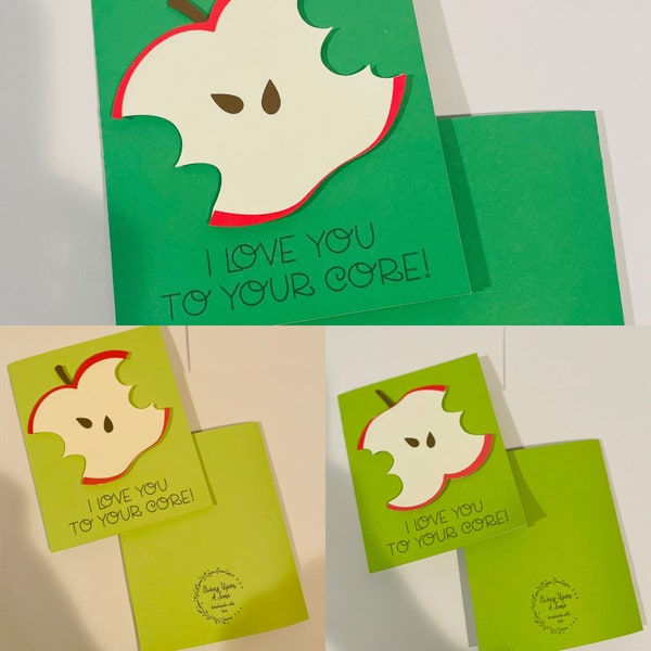 Apple Pun Card - Etsy