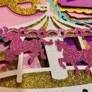 Carousel Themed Birthday Banner - Etsy