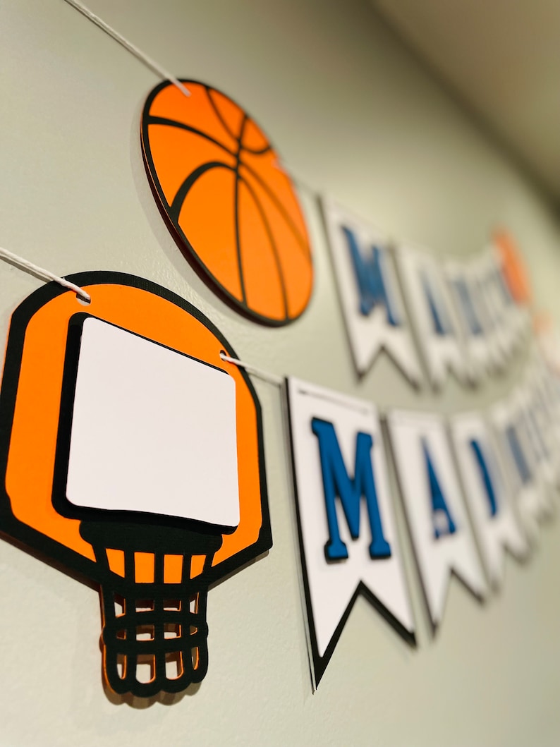 Basketball Themed Bannner-march Madness Banner-march Madness ...