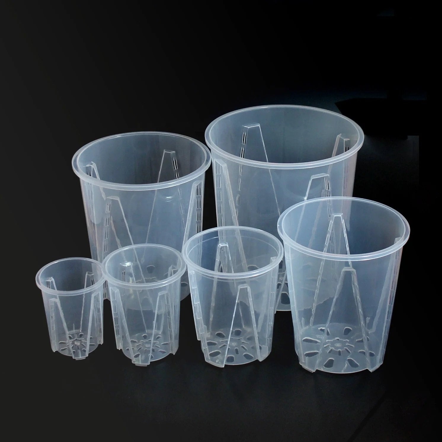 Thick Plastic Transparent Plant Pot Sets of 3 8 & 9.5 - Etsy