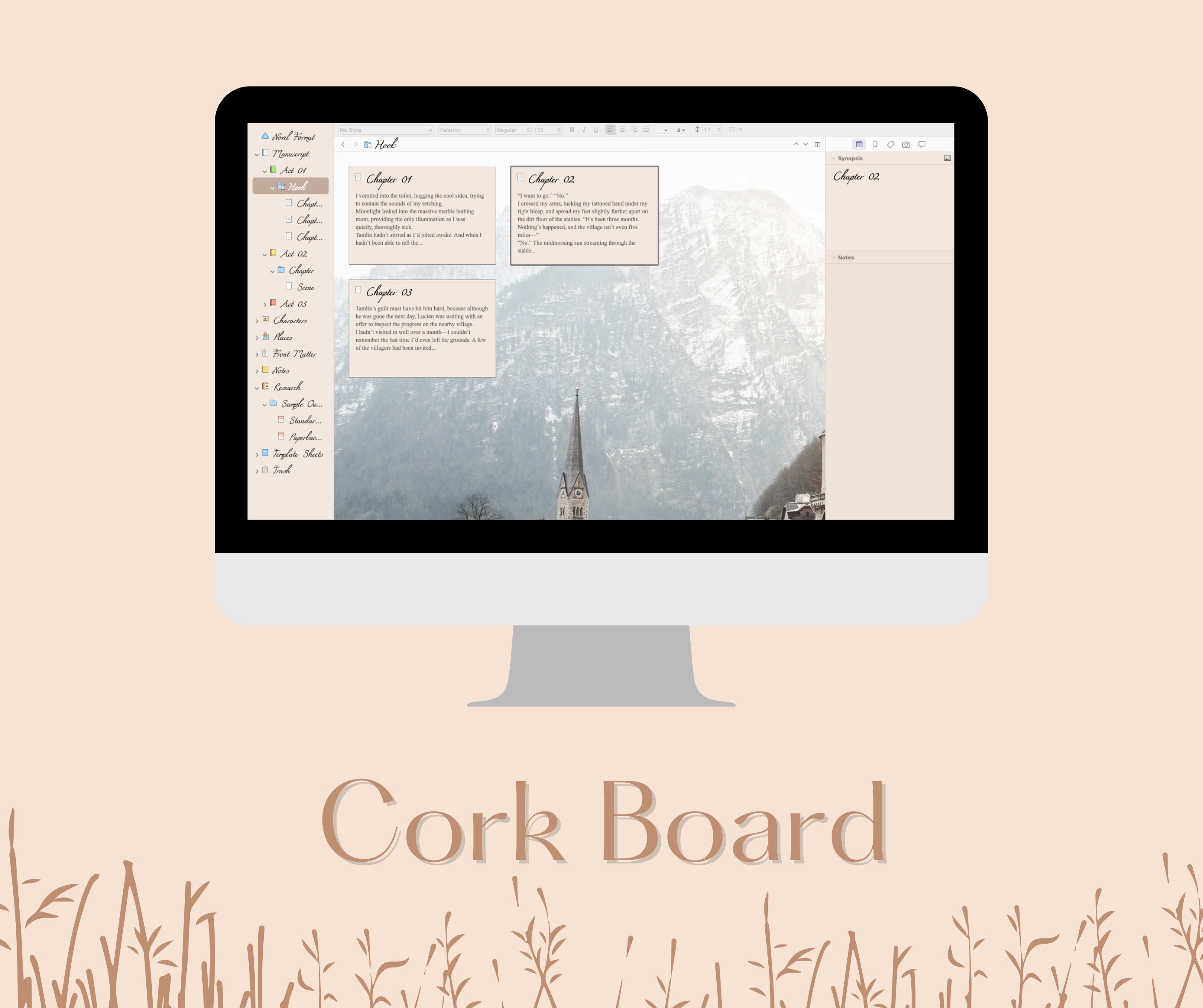 Cozy by the Sea Scrivener Theme | Scrivener Themes | Mac OS - Etsy