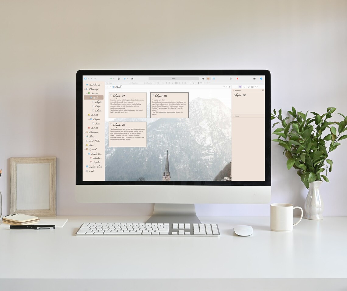 Cozy by the Sea Scrivener Theme | Scrivener Themes | Mac OS - Etsy