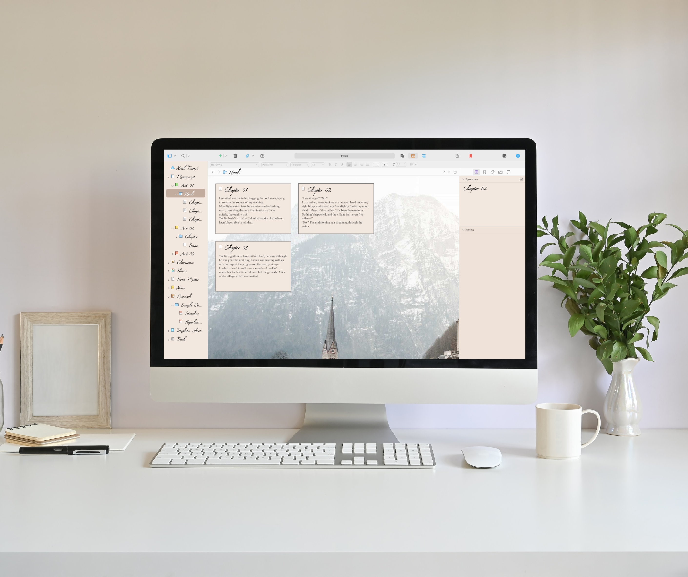 Cozy by the Sea Scrivener Theme | Scrivener Themes | Mac OS - Etsy