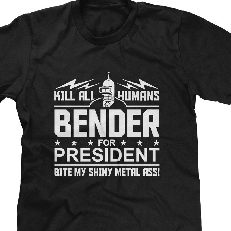 Futurama Bender Shirt - Etsy