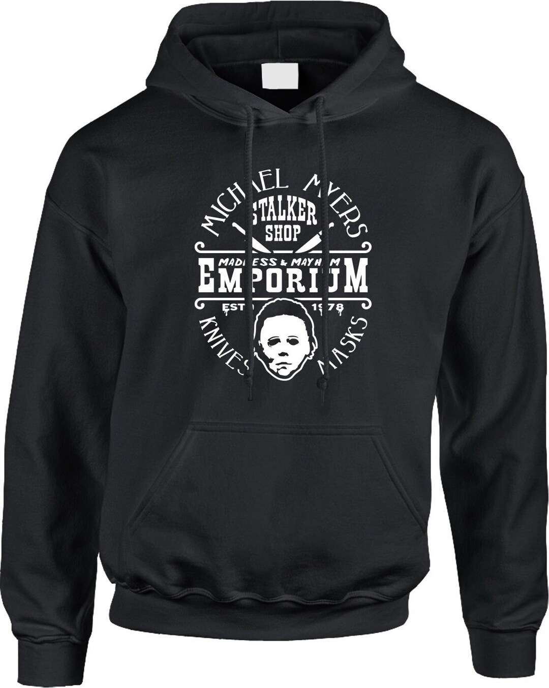 Michael Myers Stalker Shop Hoodie Pullover or Crewneck Sweatshirt ...