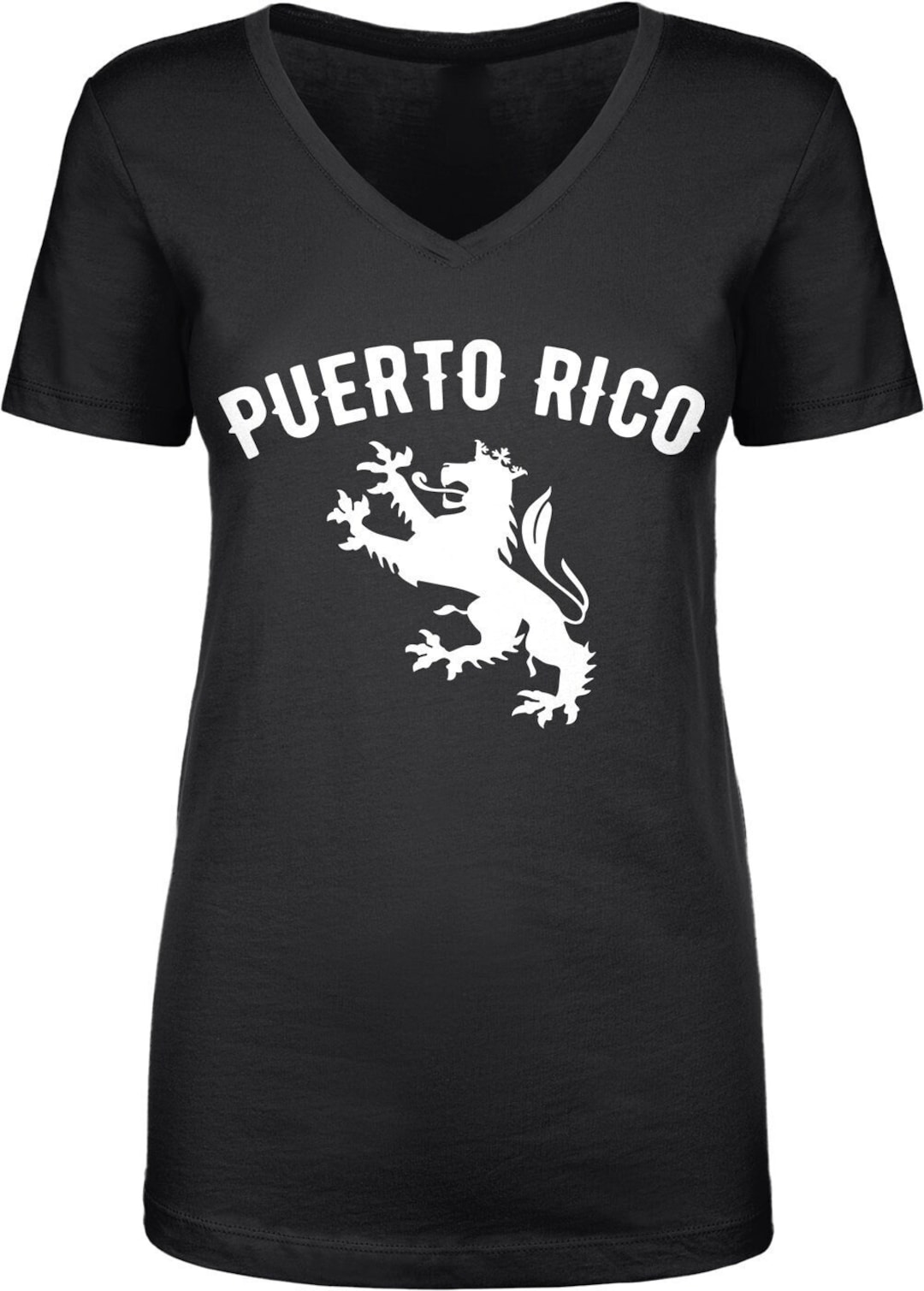 Puerto Rico Herald Lion Crewneck or V-neck T-shirt -puerto Rican ...