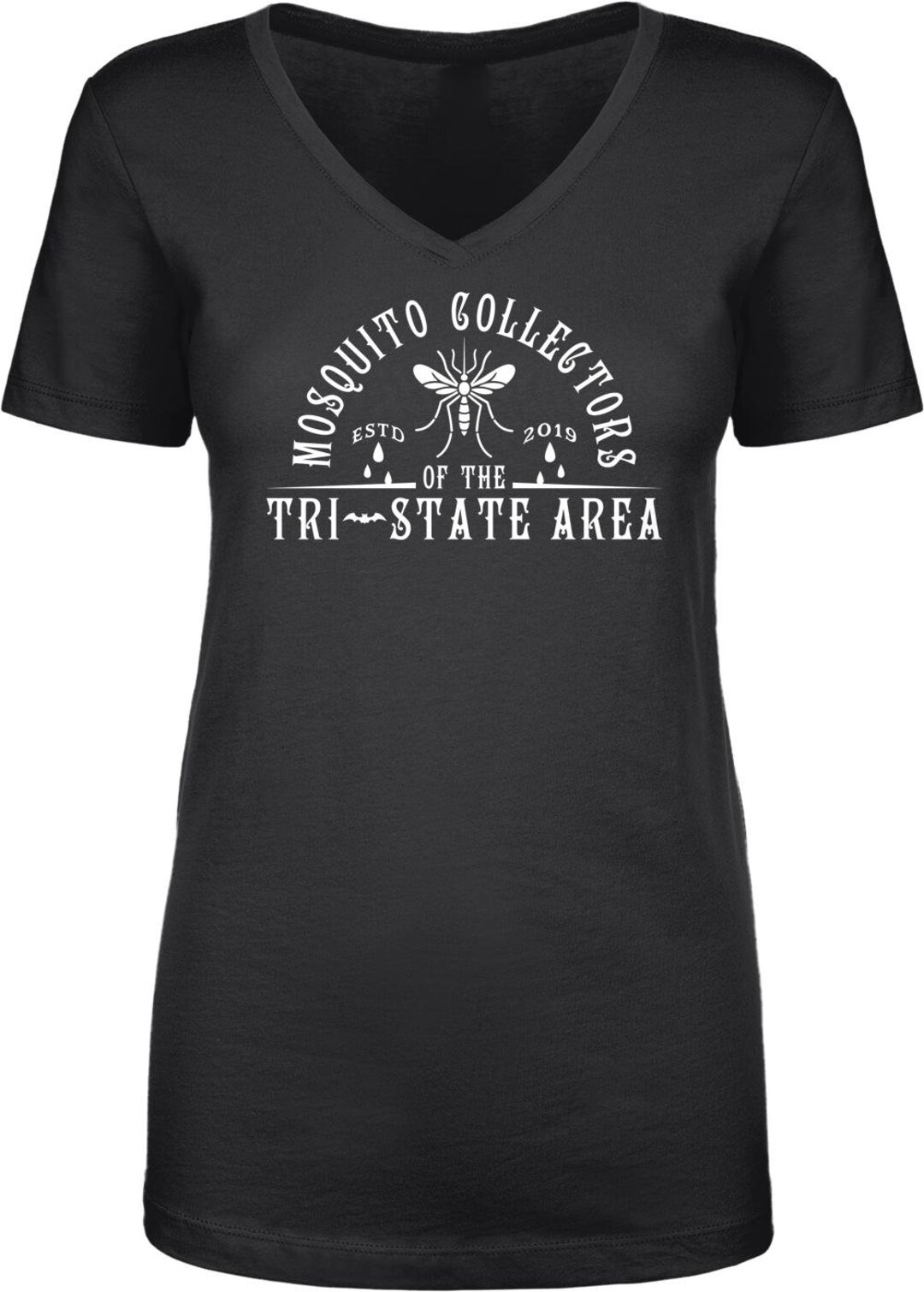 Mosquito Collectors of the Tri-state Area Ladies Crewneck or V-neck T ...
