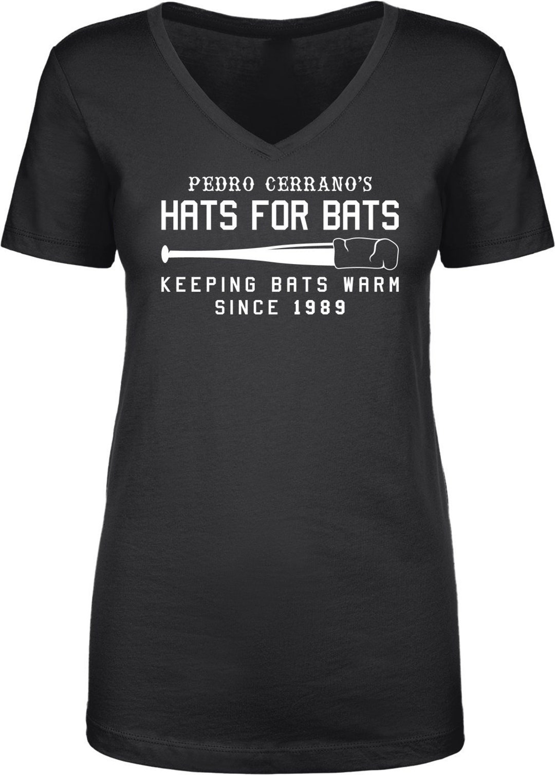 Pedro Cerrano's Hats for Bats Ladies Crewneck or V-neck T-shirt funny ...