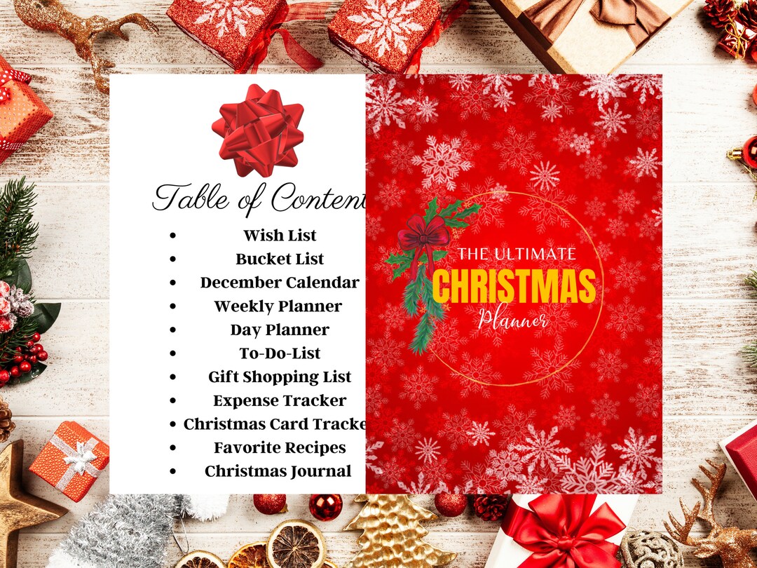 The Ultimate Christmas Planner, Christmas Planner Printable, Editable ...