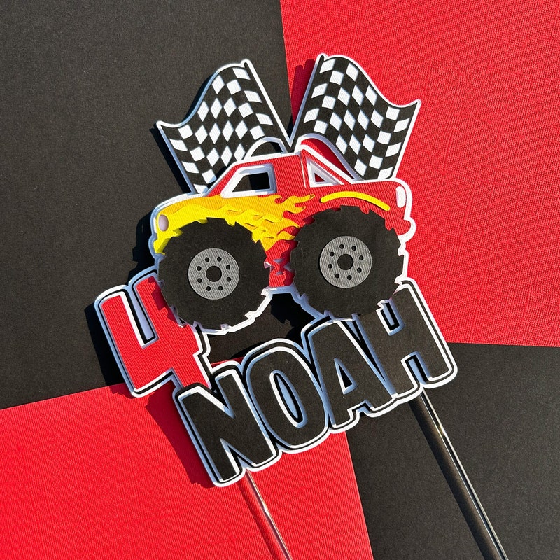 Monster Truck Cake Topper - Etsy