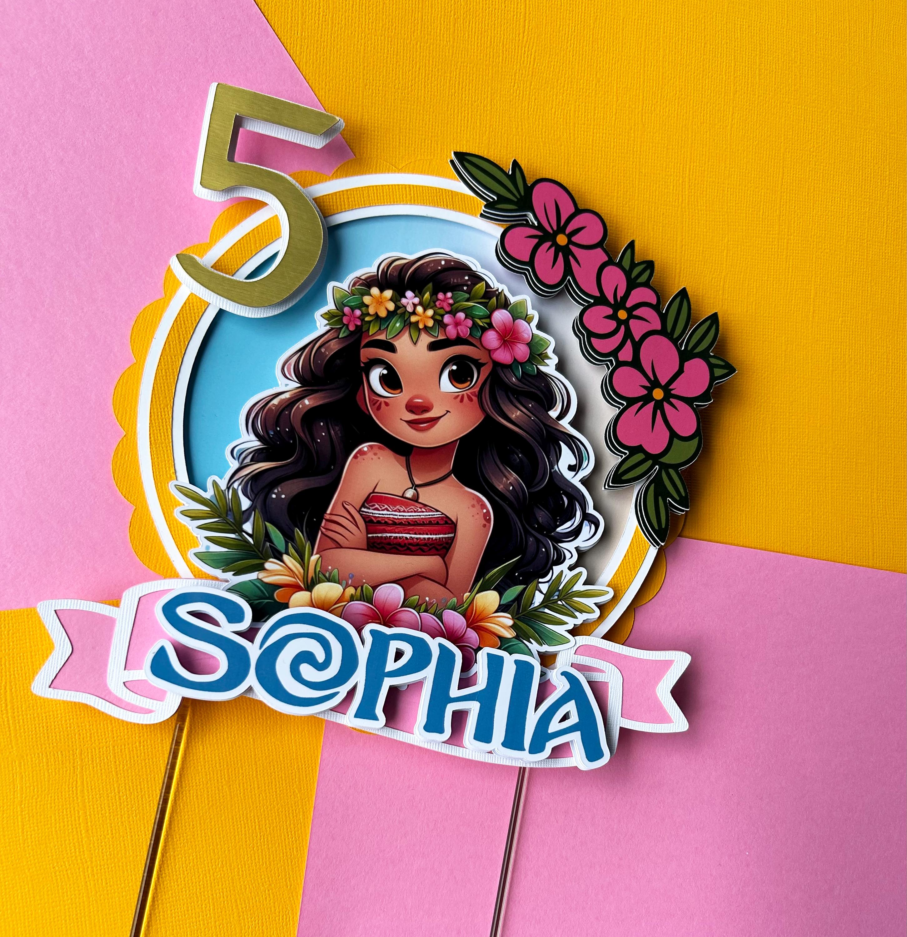 Polynesian Princess Cake Topper Moana Cake Topper Moana Themed Cake ...