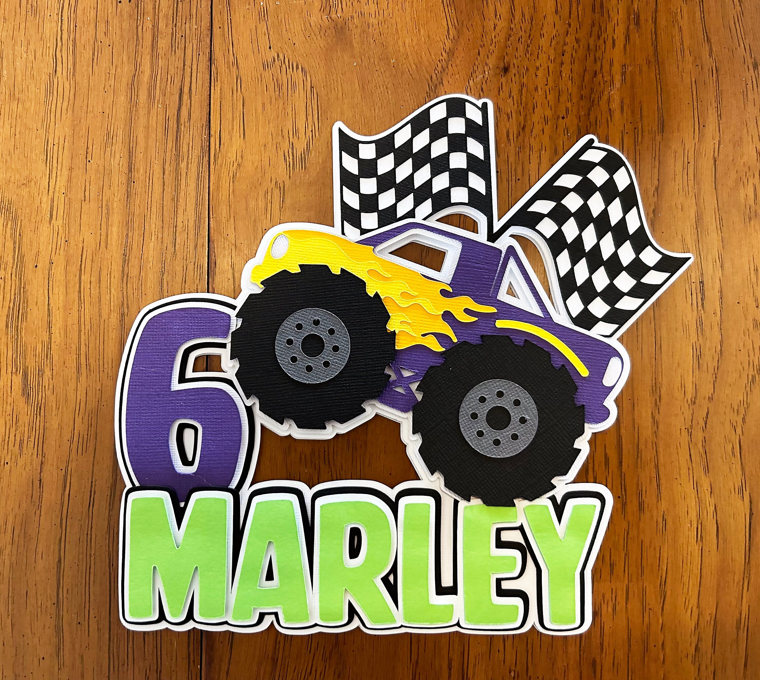 Monster Truck Cake Topper Monster Truck Birthday Monster Truck Topper ...
