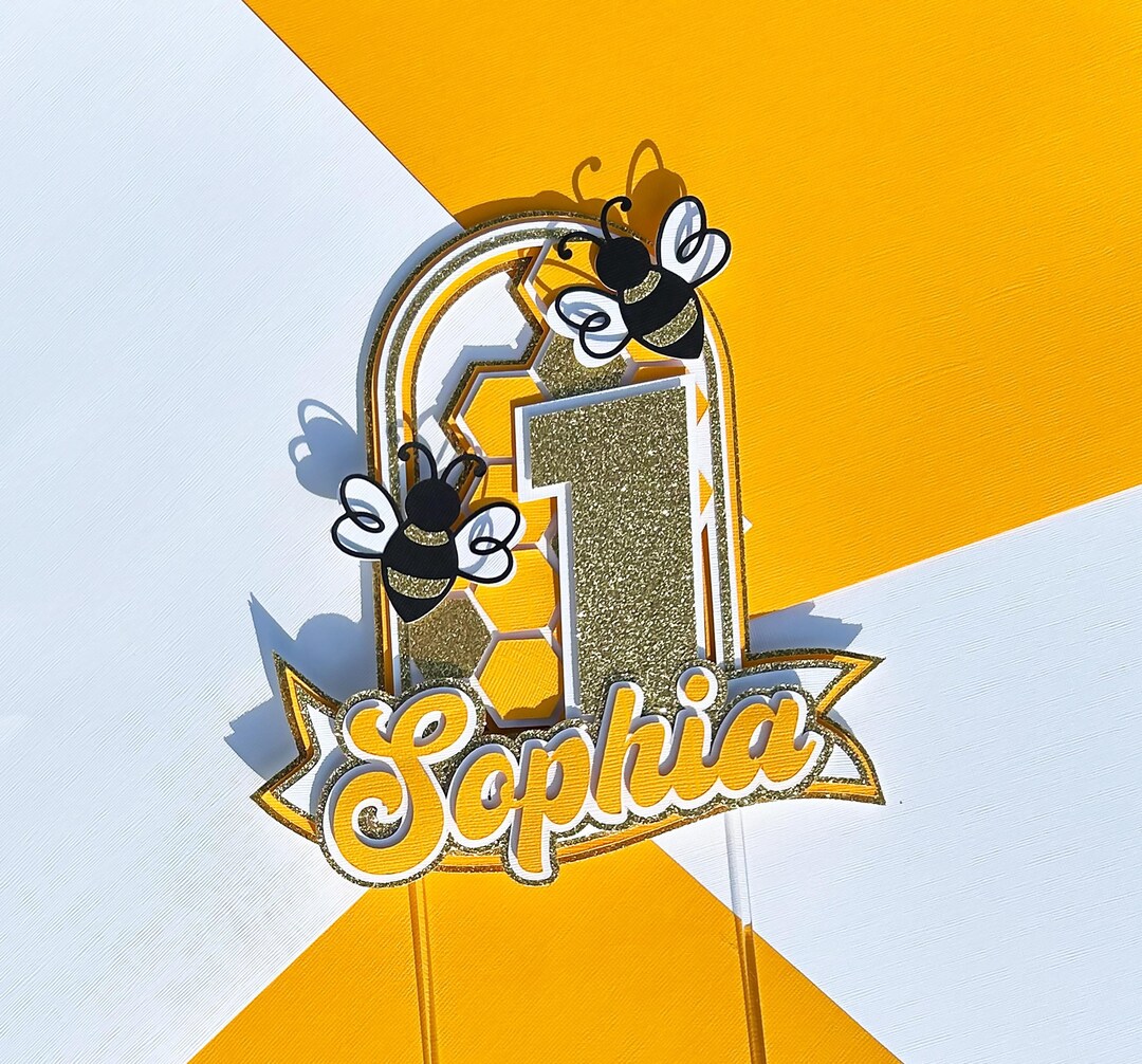 Bee Cake Topper Queen Bee Cake Topper Bee Birthday Cake Topper Sweet ...