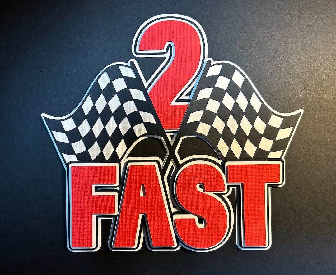 2 Fast Cake Topper 2 Fast Birthday Cake Topper Two Fast Birthday Two ...