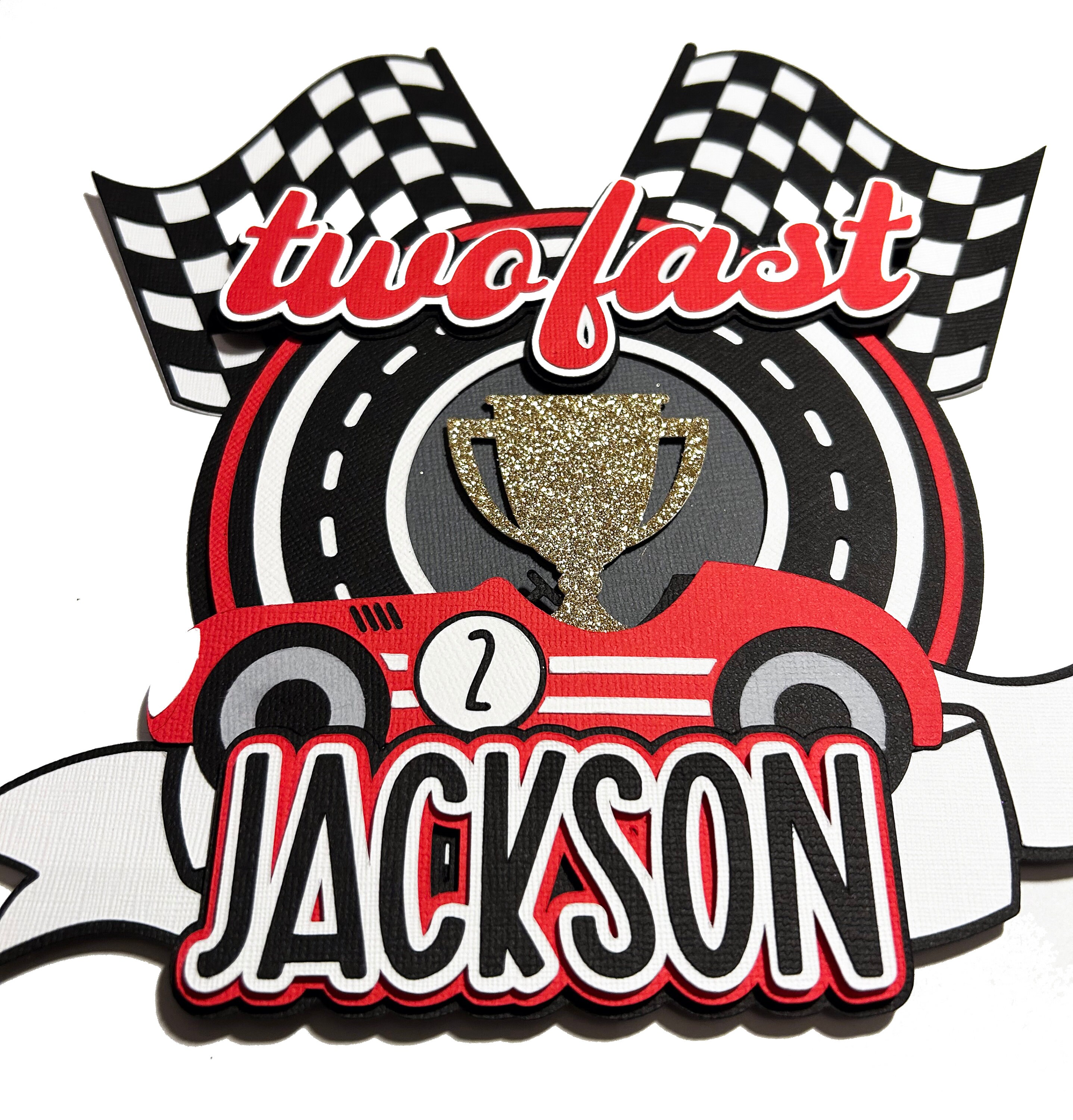 Two Fast Cake Topper Two Fast Birthday Cake Topper Two Fast Birthday ...