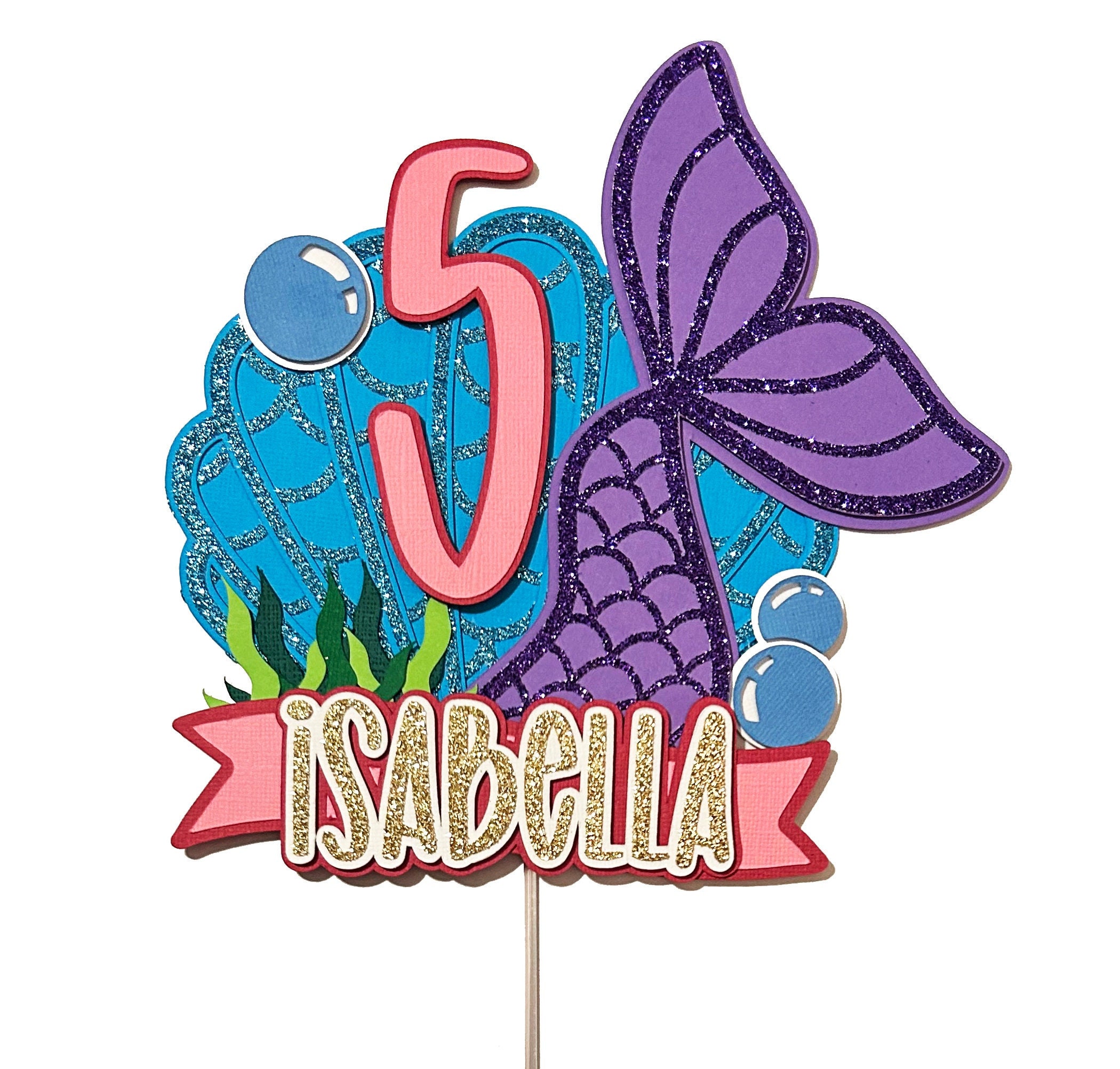 Mermaid Cake Topper Mermaid Birthday Cake Topper Mermaid Birthday Party ...