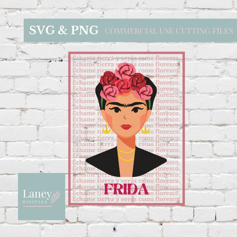 Frida Svg, Frida Kahlo Svg, Mexican Art Svg, Female Icon Svg, Girl ...