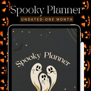 Spooky Digital Planner for Goodnotes || Undated || One Month || With ...