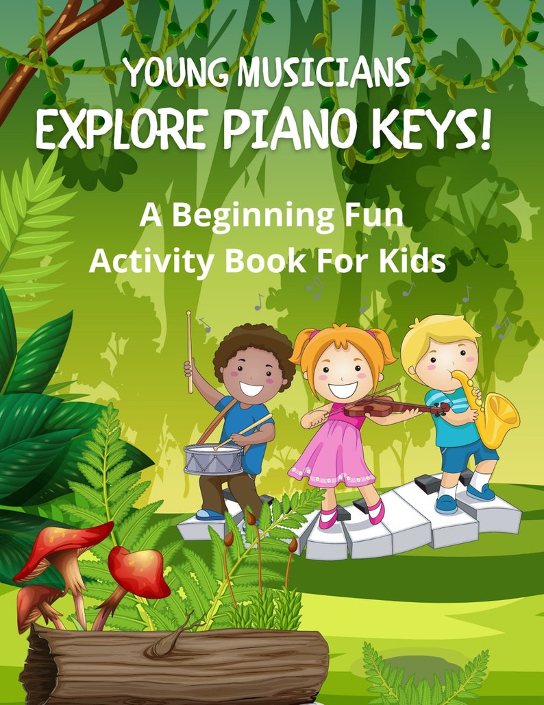 Explore Piano Keys A Beginning Fun Activity Book for Kids - Etsy