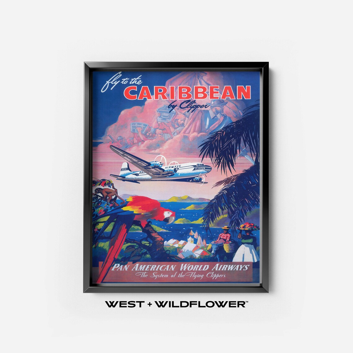 Retro Vintage Travel Posters SET of Ten Printable Wall Art, Digital ...