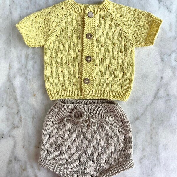 Knit Shorts Set - Etsy