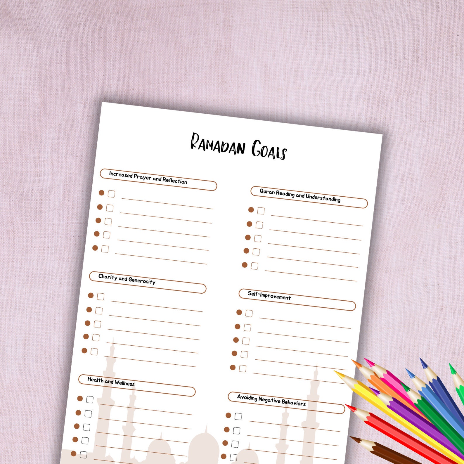 Ramadan Planner, Ramadan Journal, Muslim Planner Digital, Fasting ...