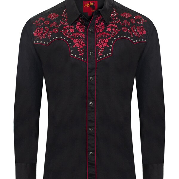 Cowboy Rockabilly Shirt - Etsy