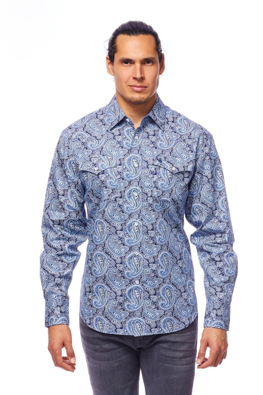 Men's Western Snap Button Shirts Regular Fit Western Printed Shirt - Etsy