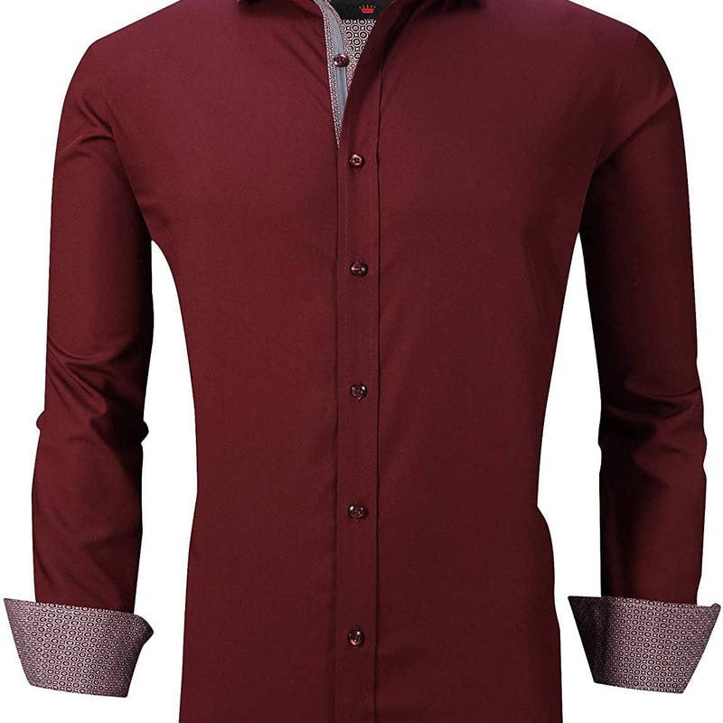 Burgundy Reeves Shirt - Etsy Canada