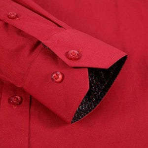 Calvetti Mens Dress Shirts Wrinkle Free Regular Long Sleeve Shirts ...