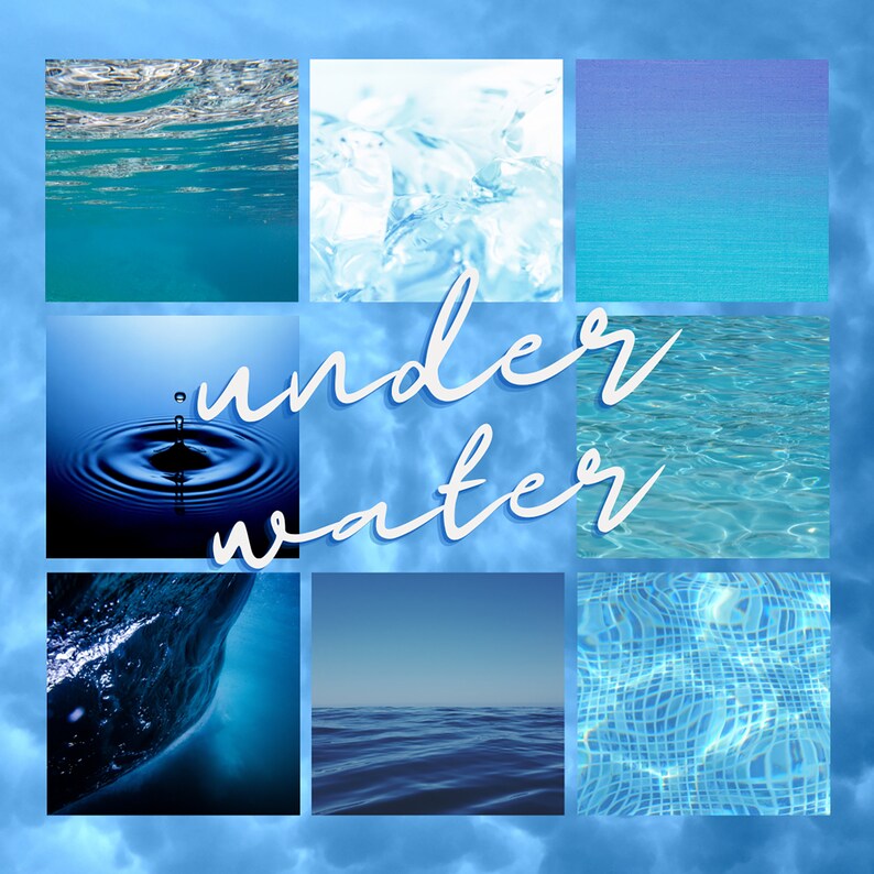 100 Instagram Backgrounds for Posts & Stories - Under Water - Etsy