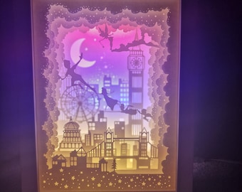 Papercut Light Box Paper Carving Light Box Night Light 3d Led Light Box ...